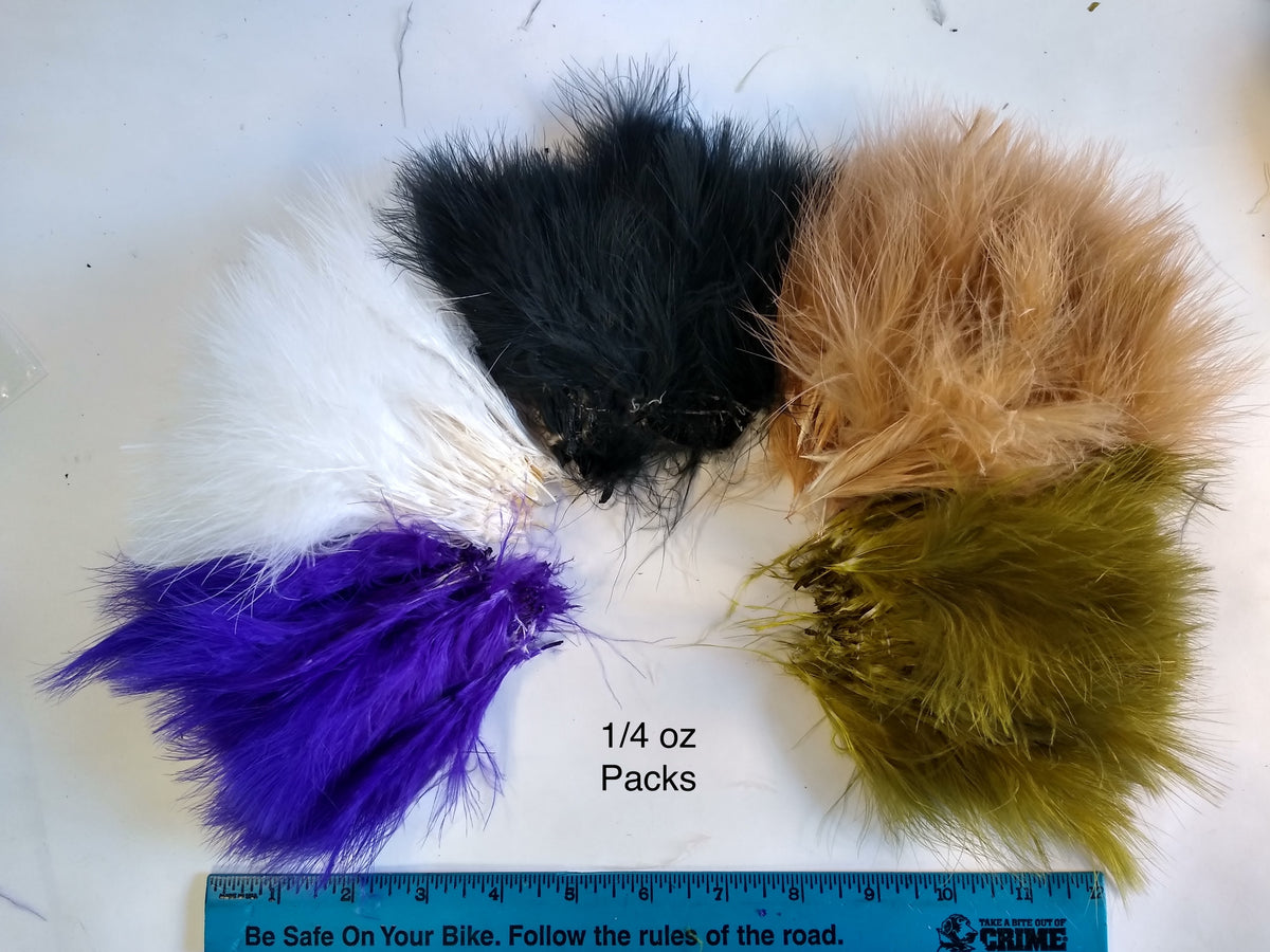 Marabou, Large 1/4 Ounce Package – Eggman Flies and Supplies